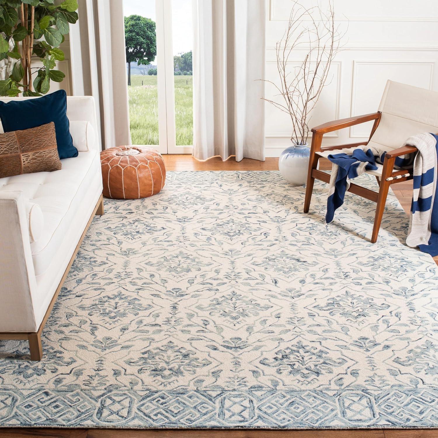 White Shedded Loop Carpet & Rug